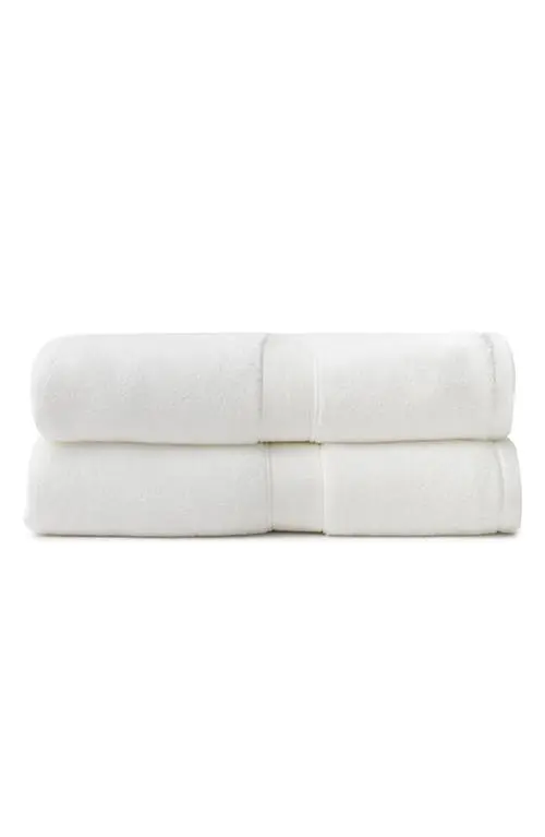 Cozy Earth Luxe Set Of 2 Bath Sheets - White