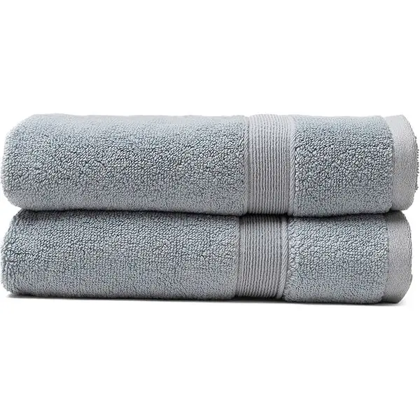 Cozy Earth Luxe Set Of 2 Hand Towels - Harbor Mist