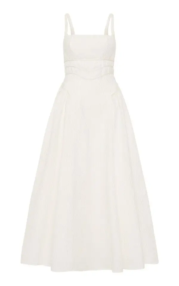 Rachel Gilbert Sophia Gathered Maxi Dress - Ivory