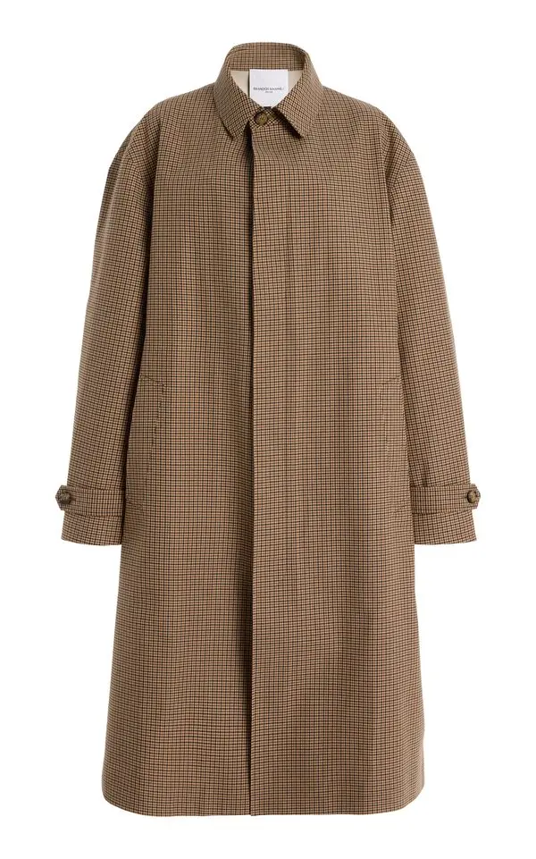 Brandon Maxwell The Quinn Driving Coat - Plaid