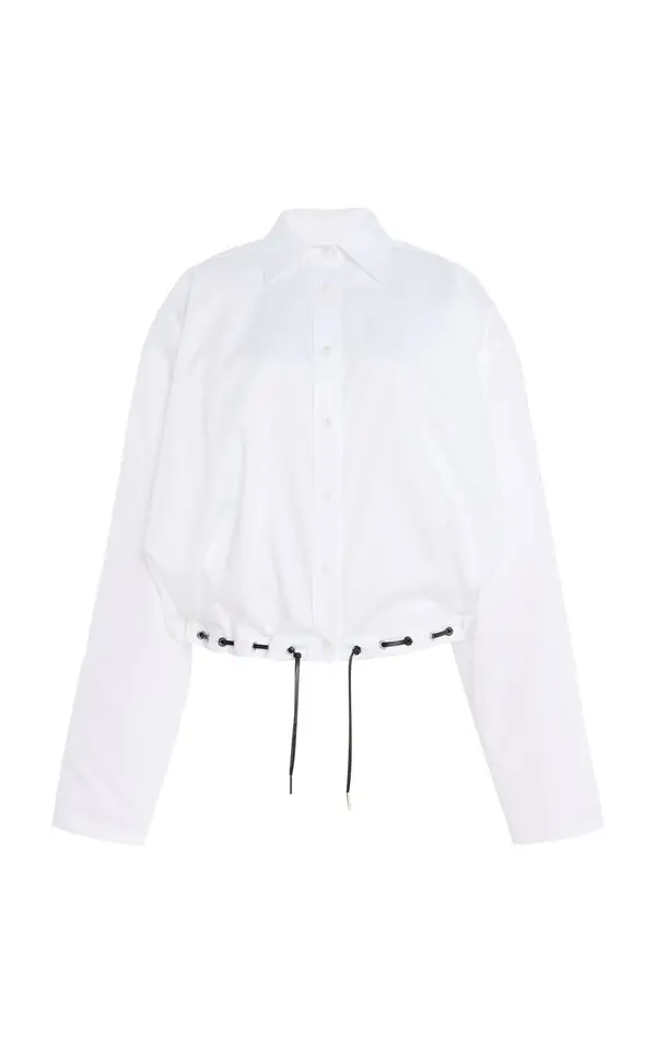 Brandon Maxwell The Leland Eyelet Shirt