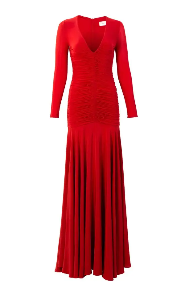 Silvia Tcherassi Lina Gathered Maxi Dress