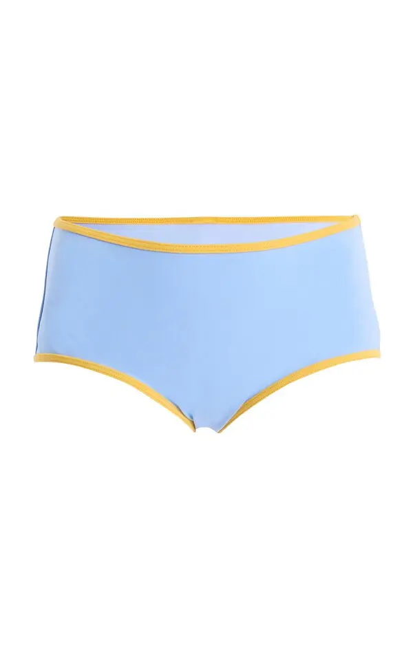 FOLLOW SUIT The Bowie Boyshort Bikini Bottom - Blue