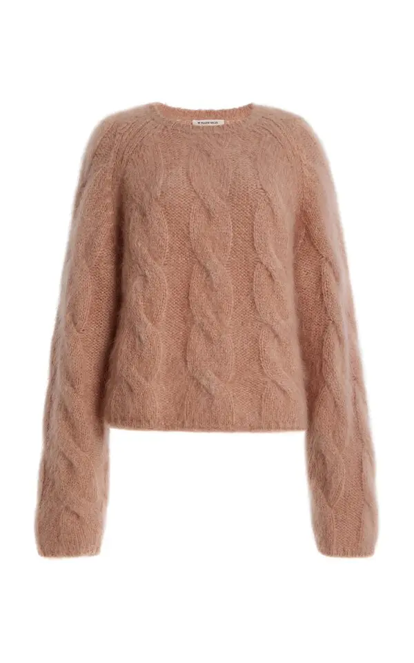 BY MALENE BIRGER Elliot Cable-knit Sweater - Light Pink