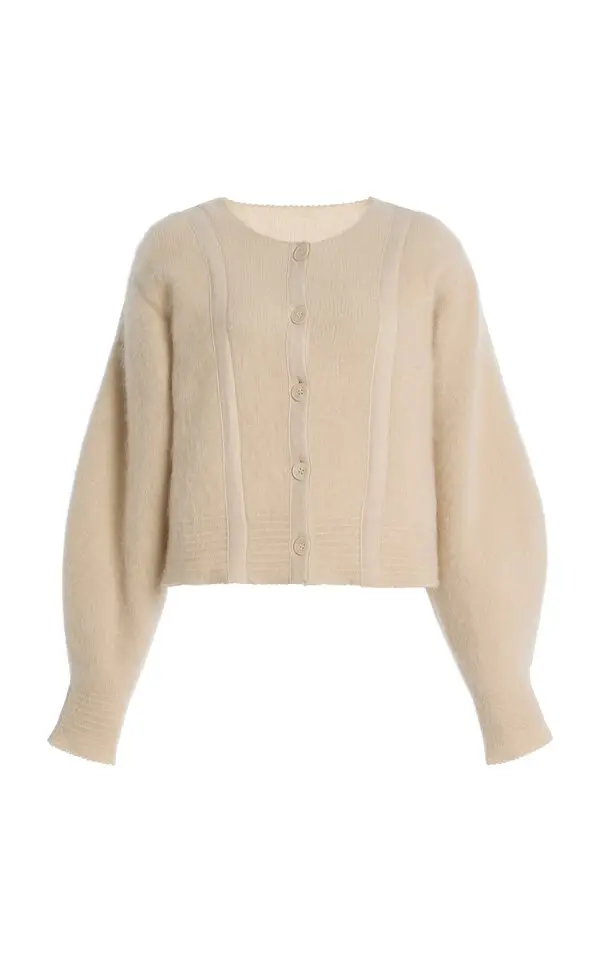 BY MALENE BIRGER Pernille Mohair-blend Cardigan - Off-white