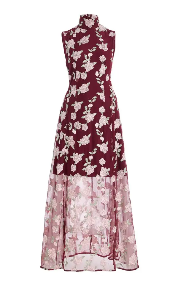 ROTATE BY BIRGER CHRISTENSEN Sleeveless Maxi Dress