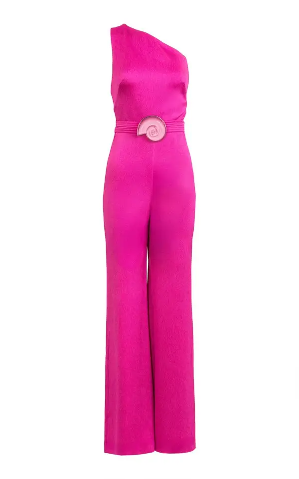 Silvia Tcherassi Monique Asymmetric Jumpsuit - Pink