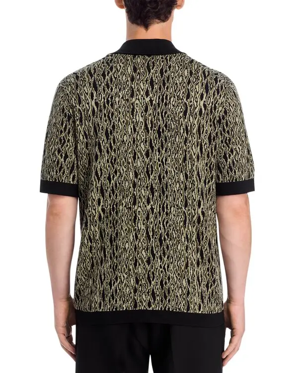 Hugo Sgeo Short Sleeve Knitted Jacquard Shirt