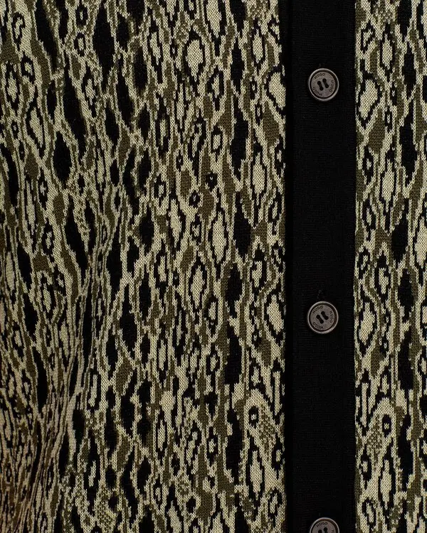 Hugo Sgeo Short Sleeve Knitted Jacquard Shirt