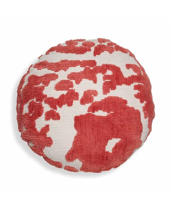 TOV FURNITURE Coast Tufted 20 Round Pillow - Pink