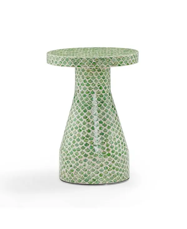 TOV FURNITURE Halio Shell Side Table - Green
