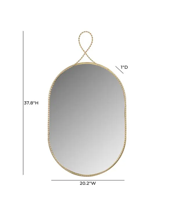 TOV FURNITURE Ravina Oval Wall Mirror