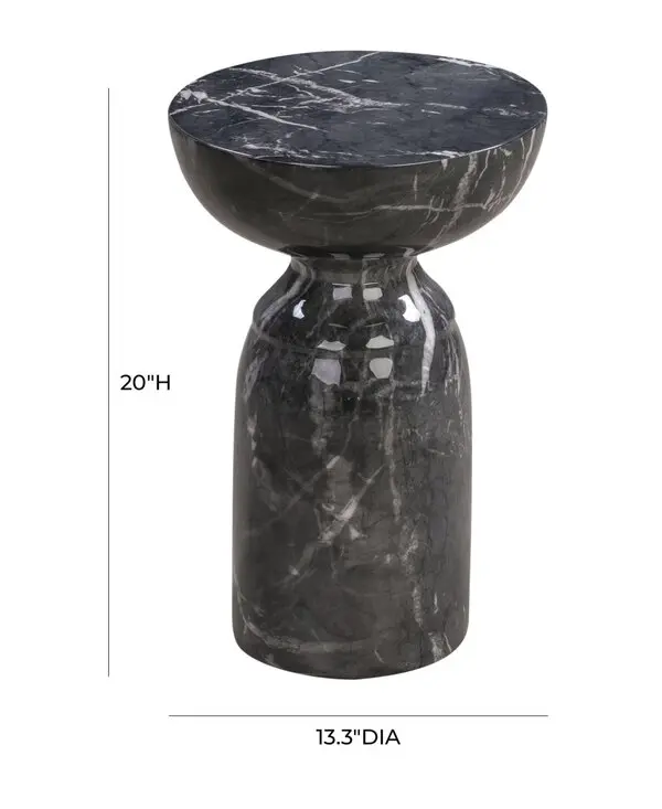 TOV FURNITURE Rue Marble Side Table