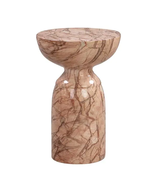 TOV FURNITURE Rue Marble Side Table - Sunset