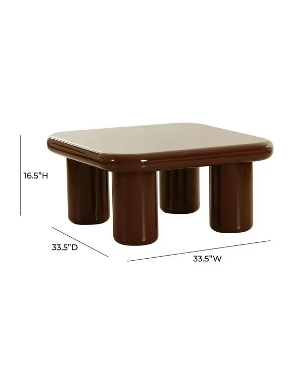 TOV FURNITURE Memphis Chocolate Coffee Table
