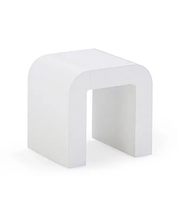TOV FURNITURE Hump Side Table - White