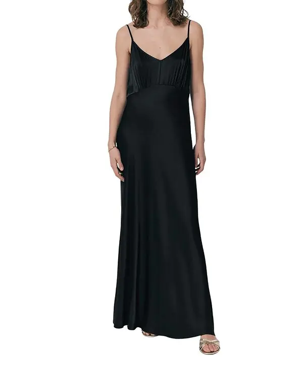 GHOST LONDON Winnie Satin Maxi Dress