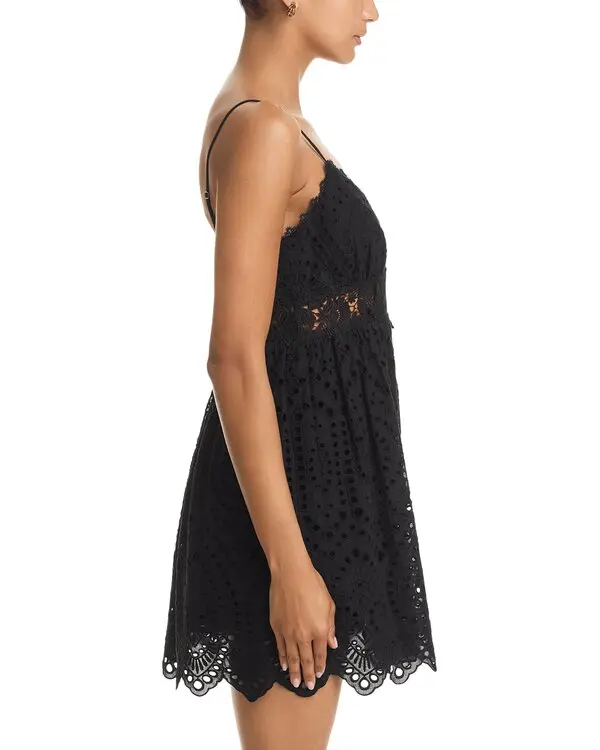 Generation Love Lilia Cotton Eyelet Mini Dress