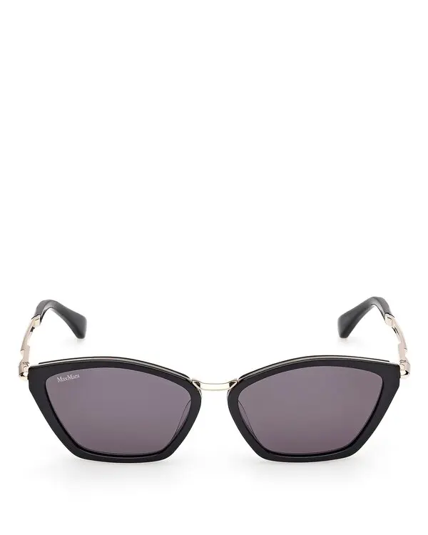 Max Mara Cat Eye Sunglasses, 54mm - Black/smoke