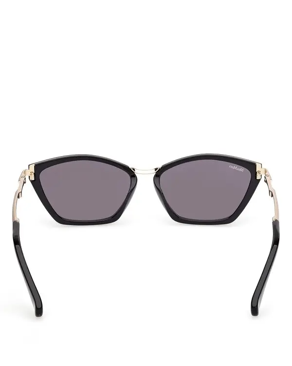 Max Mara Cat Eye Sunglasses, 54mm - Black/smoke