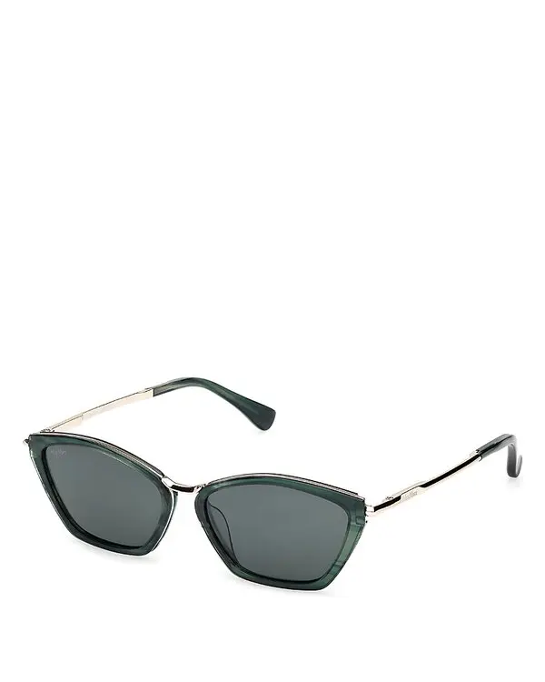 Max Mara Cat Eye Sunglasses, 54mm - Green/green
