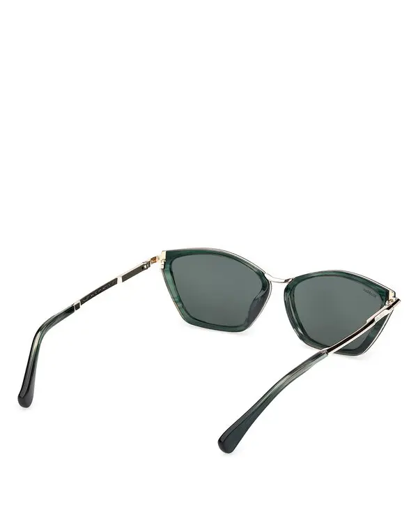 Max Mara Cat Eye Sunglasses, 54mm - Green/green