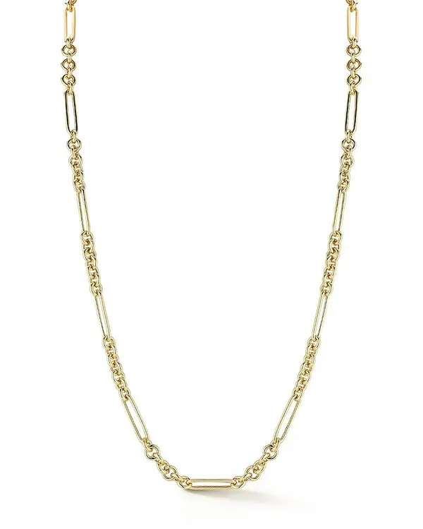 Bloomingdale'S 14k Yellow Round And Oval Link Chain Necklace - Gold