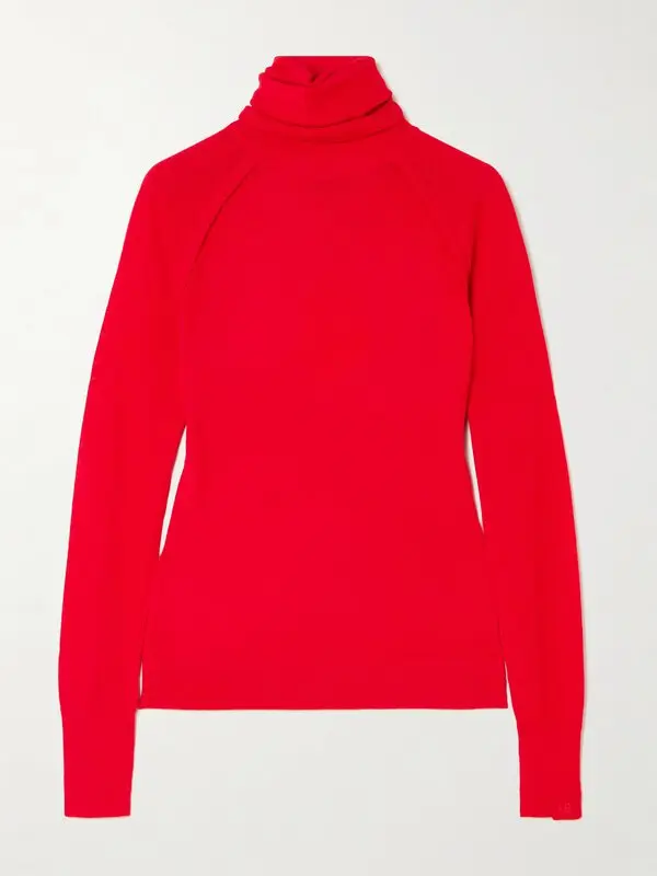 Victoria Beckham Laye Merino Wool Turtleneck Top