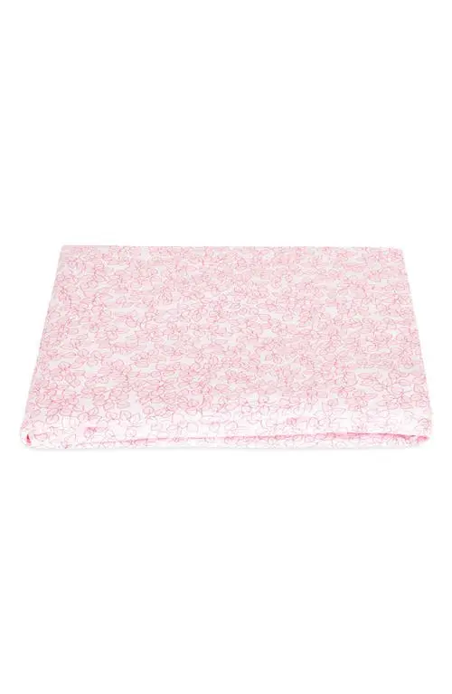 MATOUK Margot 500 Thread Count Cotton Percale Fitted Sheet - Blush