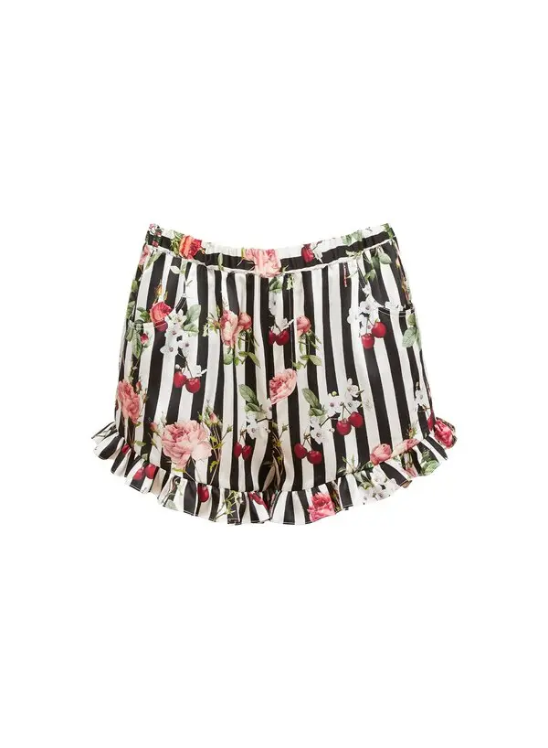 FLEUR DU MAL Ruffle Short - Cherry Rose