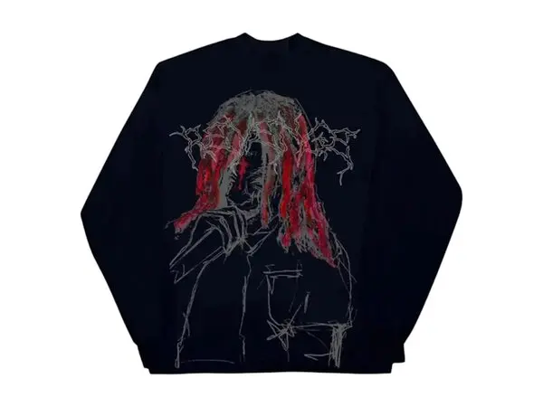 REVENGE Trippie Redd Lightning Longsleeve Tee Shirt - Black
