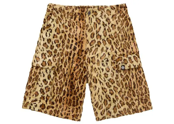 Supreme Goodenough Crushed Rayon Cargo Short Print - Leopard