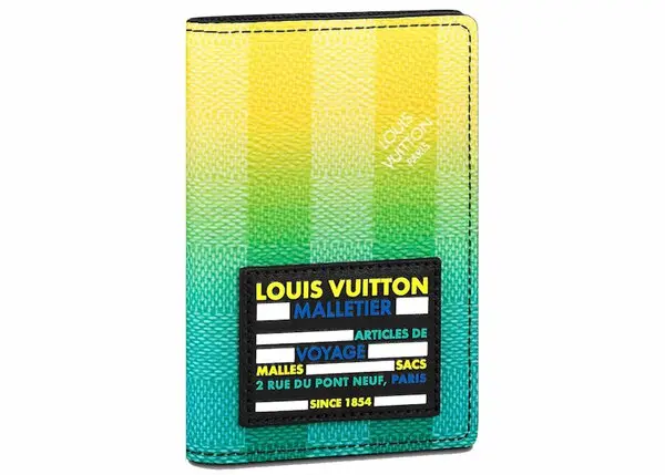 LOUIS VUITTON Pocket Organizer Damier Stripes - Gradient Green