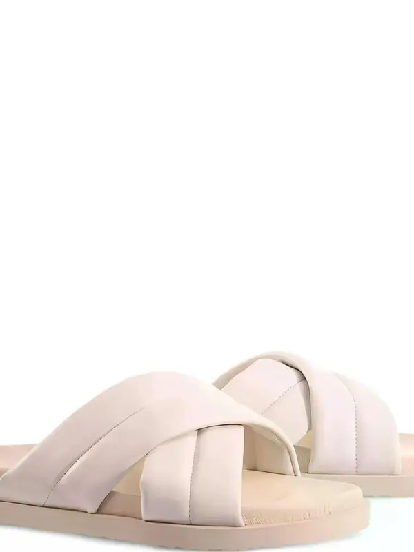 HOGL Tessa Cross-strap Slide Sandals - Neutrals