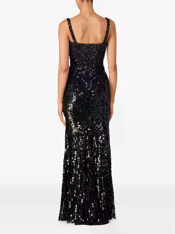 Jenny Packham Mirabeau Sequin-embellished Maxi Dress - Black