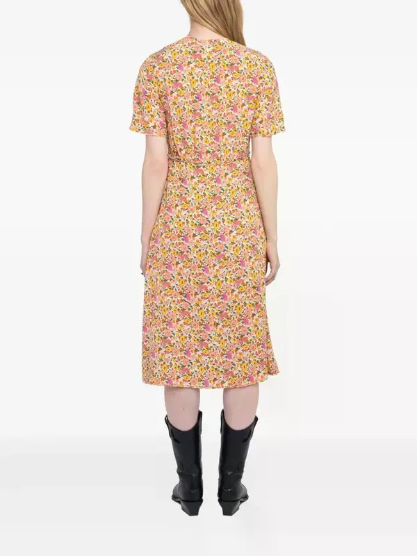 Zadig&Voltaire Floral-print Midi Dress - Orange