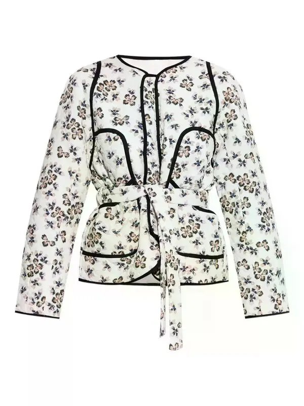 Munthe Floral-print Belted Jacket