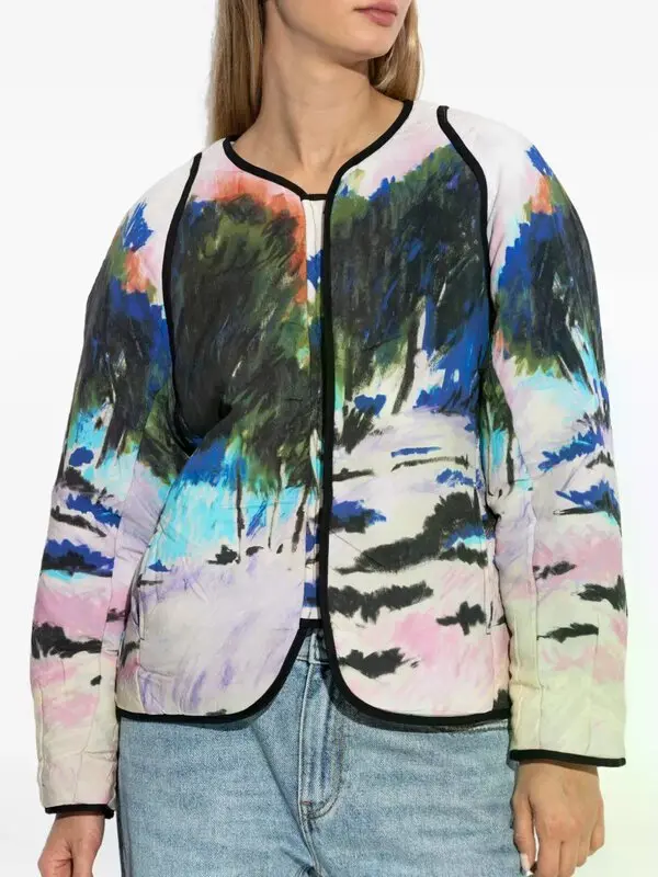 Munthe Floral-print Belted Jacket