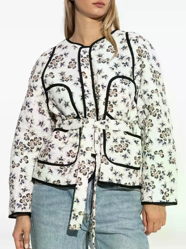 Munthe Floral-print Belted Jacket