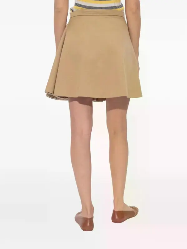 Marni Pleated Mini Skirt - Neutrals