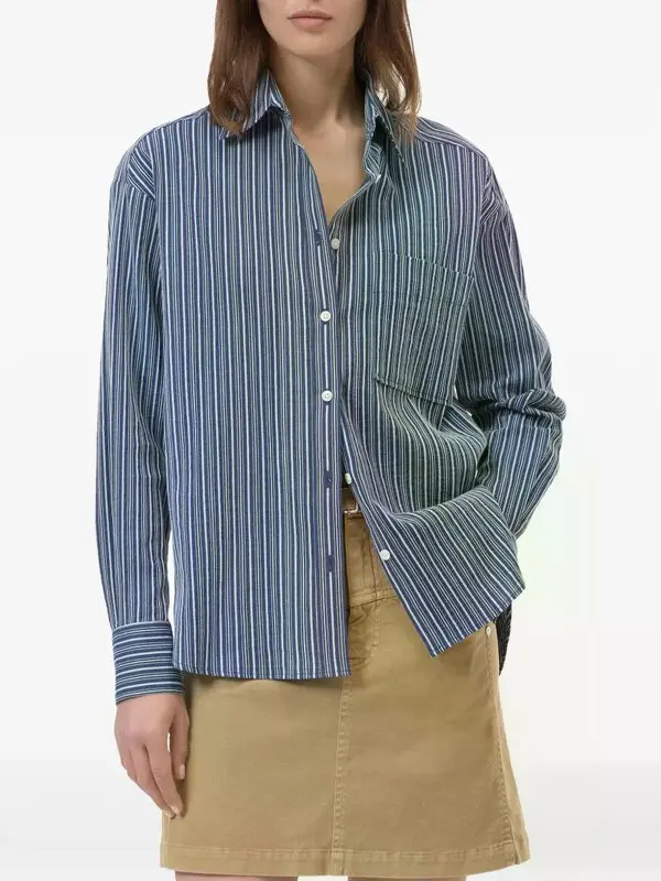 Closed Striped Button-up Shirt