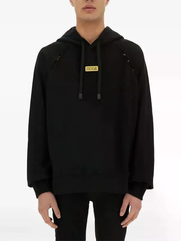 Versace Logo Plaque Hoodie