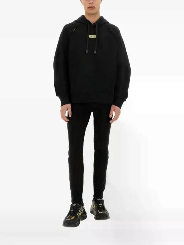 Versace Logo Plaque Hoodie