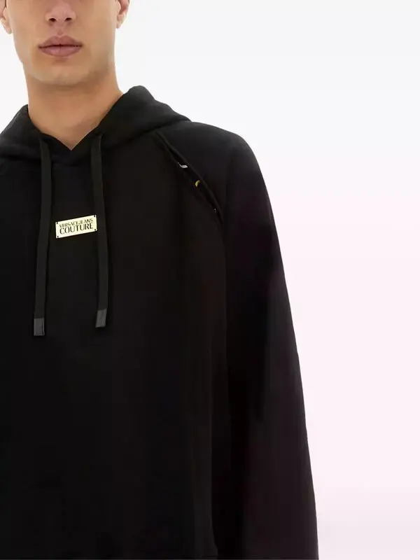 Versace Logo Plaque Hoodie