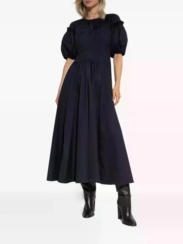 Ulla Johnson Puff-sleeve Midi Dress - Blue