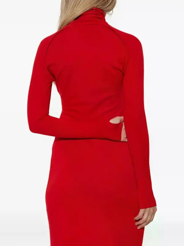 Victoria Beckham Wool High Neck Top