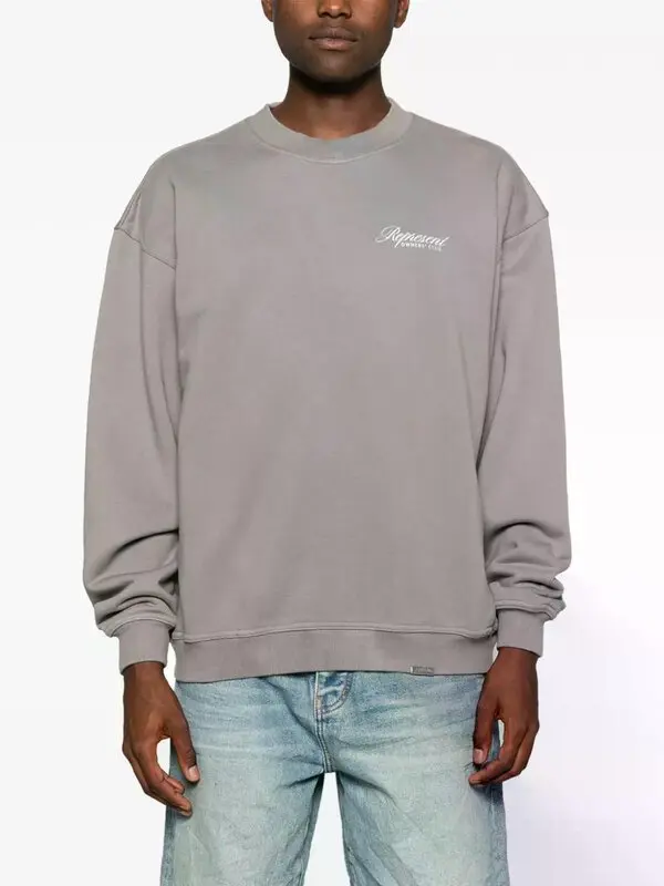 REPRESENT Logo-print Sweatshirt - Grey