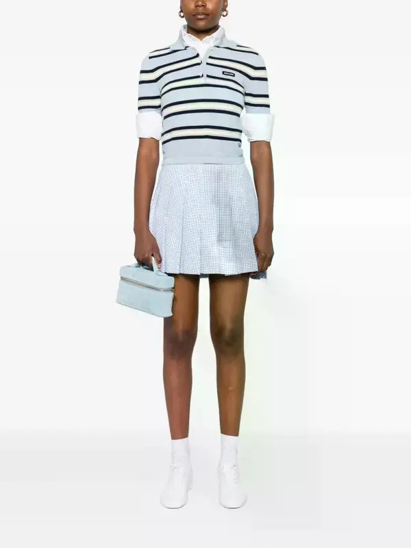 Thom Browne Pleated Tweed Midi Skirt