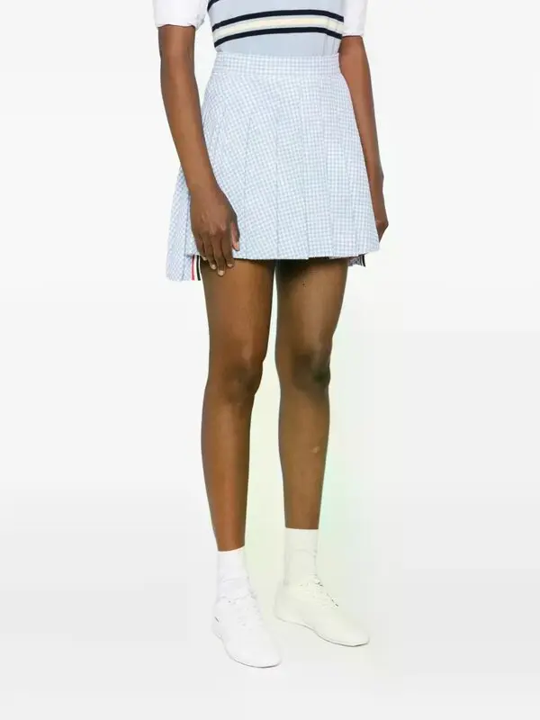 Thom Browne Pleated Tweed Midi Skirt