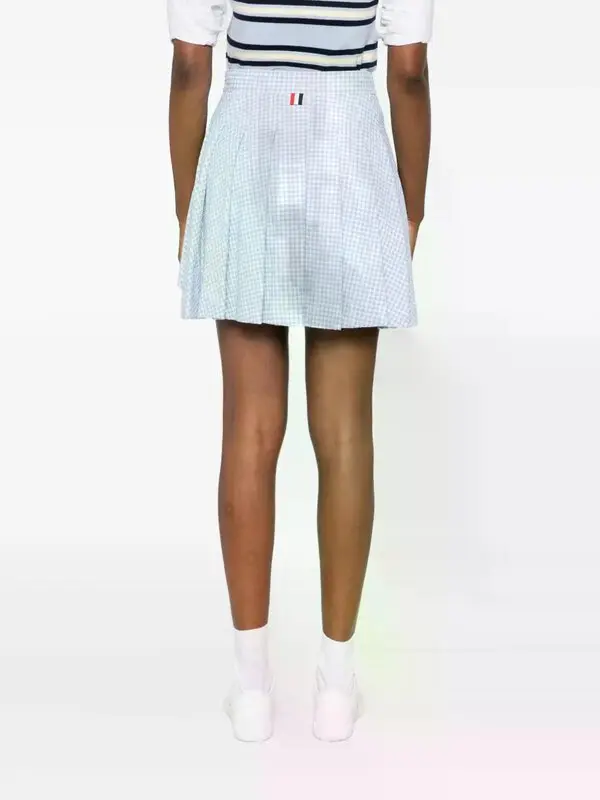 Thom Browne Pleated Tweed Midi Skirt